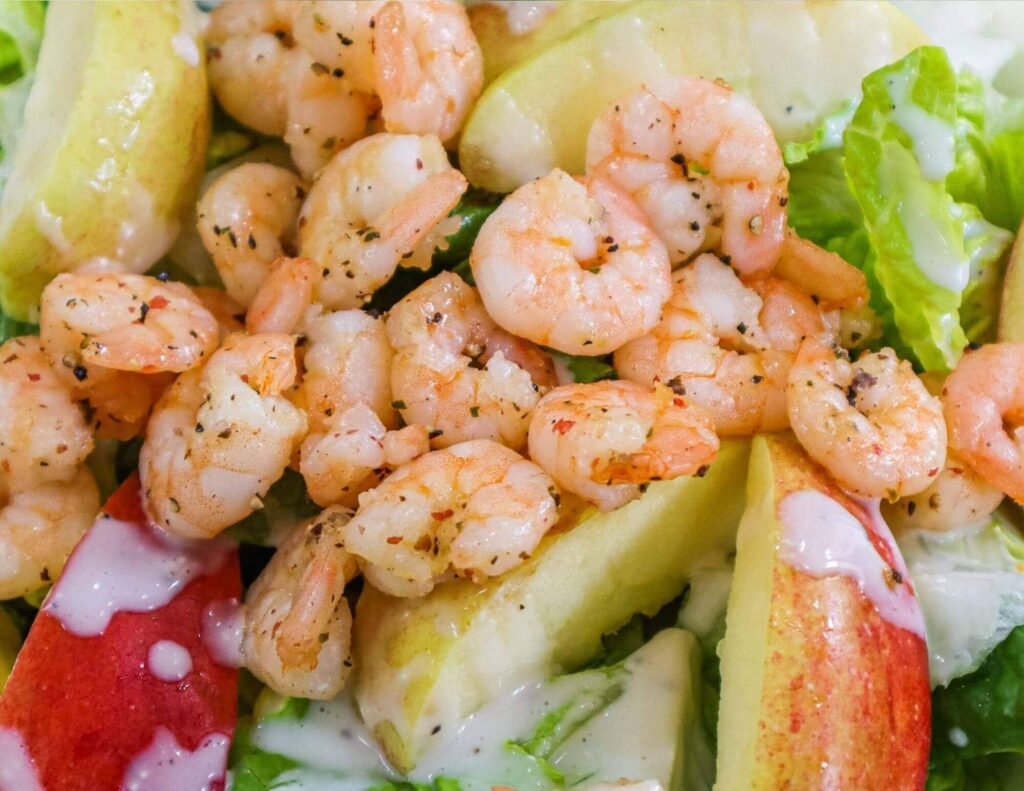 Crunchy Apple Shrimp Bowl